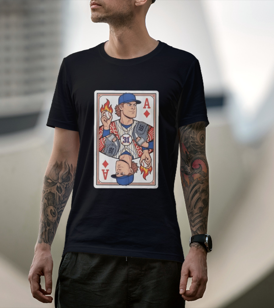 Cam Schlittler Ace Of Diamonds Poker Card Yankees Number 31 T-Shirt