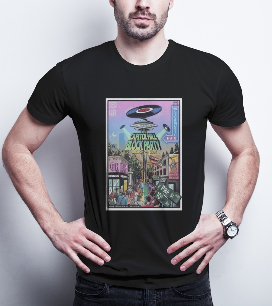 Capitol Hill Block Party 2026 Seattle Live Music August 5 9 T-Shirt