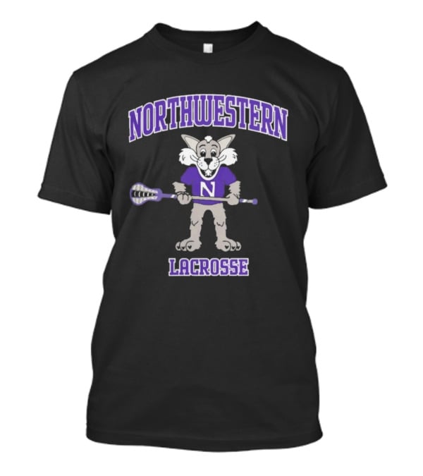 Northwestern Wildcats Willie Mascot Lacrosse T-Shirt