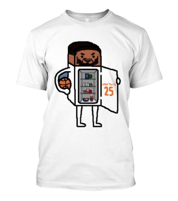 Mikal Bridges Fridge Doodle Knicks Basketball T-Shirt