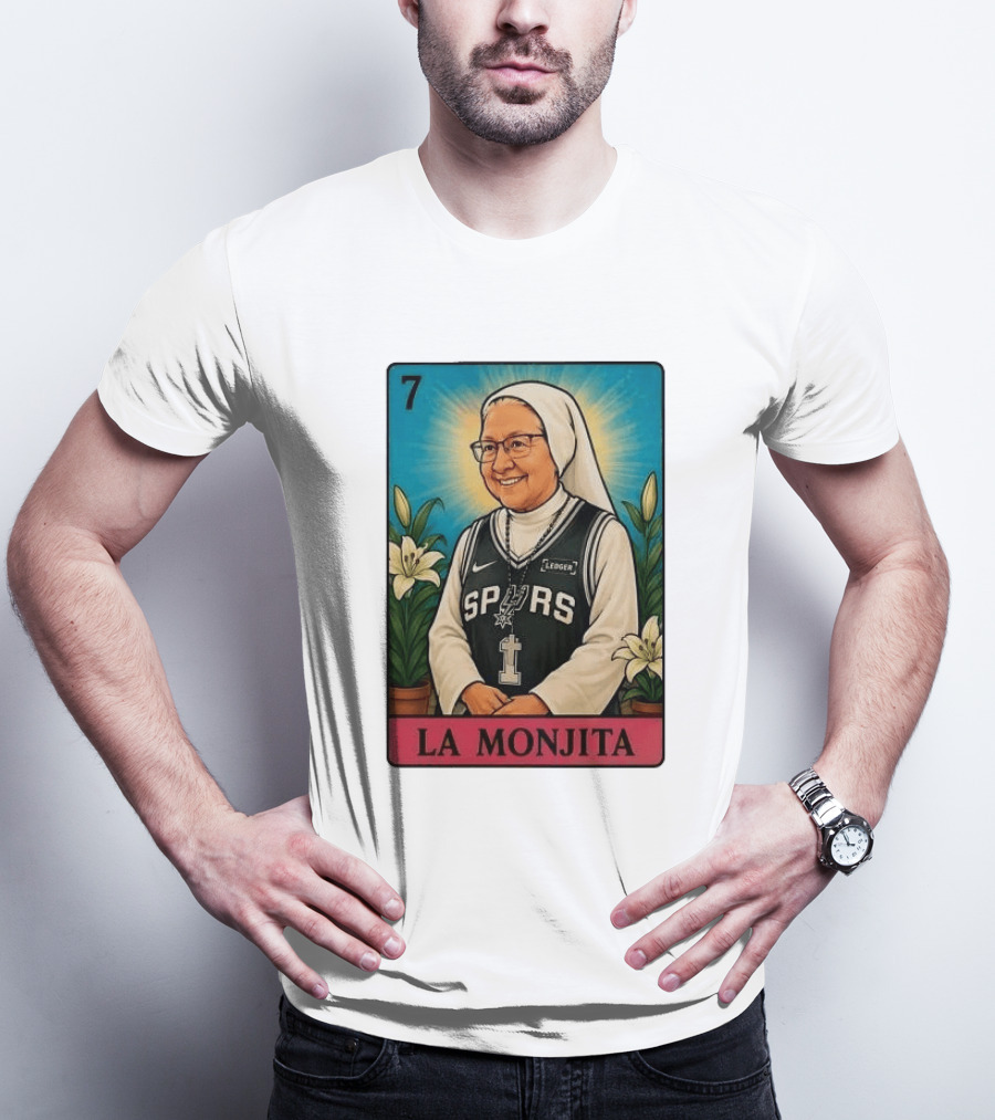 Salesian Sisters La Monjita Spurs Basketball Legend T-Shirt