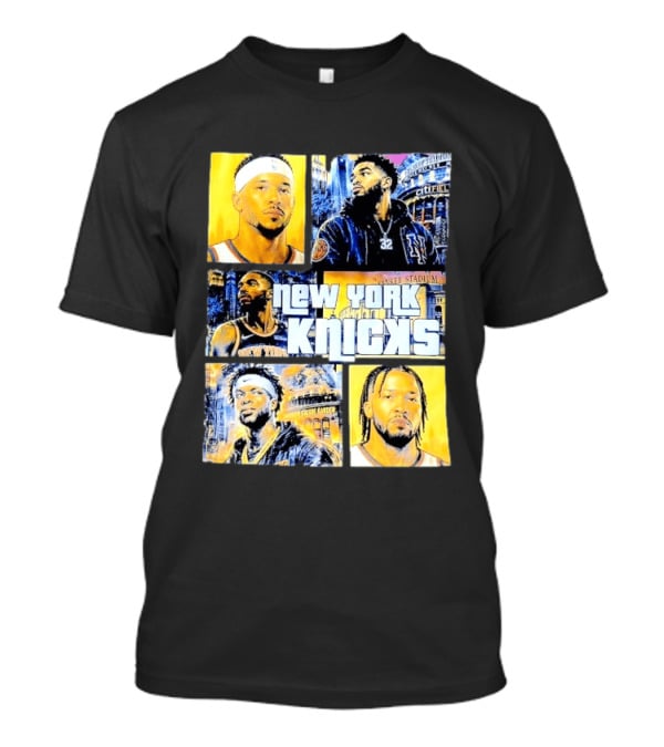 New York Knicks Yankee Stadium Cuffel Street Basketball Collaboration T-Shirt
