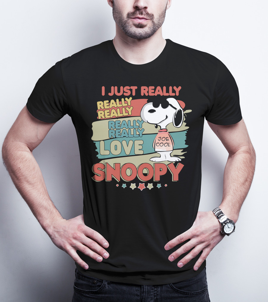 I Just Really Really Really Really Really Love Snoopy Joe Cool T-Shirt