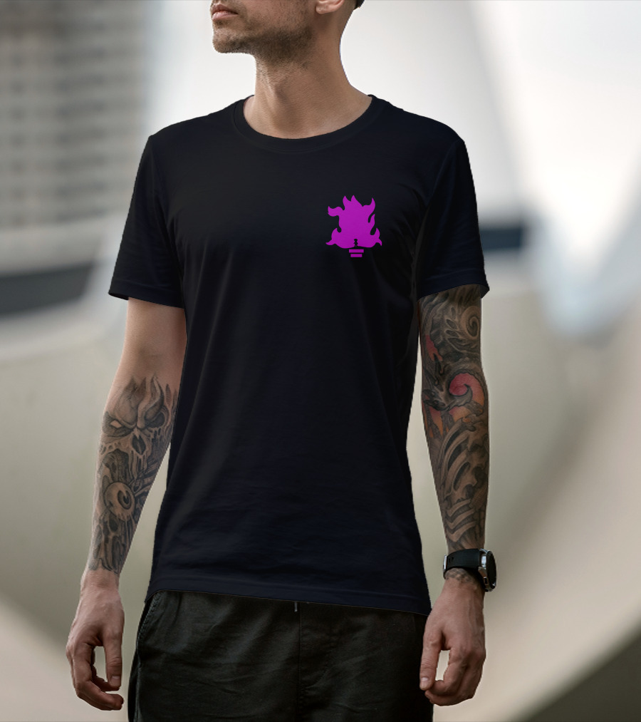 Lil Grian Purple Torch Flame Pixel T-Shirt