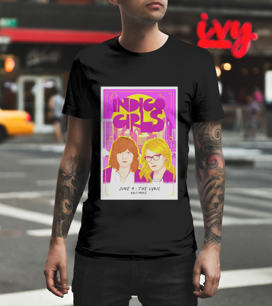 Indigo Girls June 9 The Lyric Baltimore Concert T-Shirt