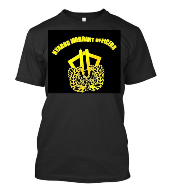 NYARNG Warrant Officers New York Army National Guard Emblem Featuring Twin Towers And Eagle T-Shirt
