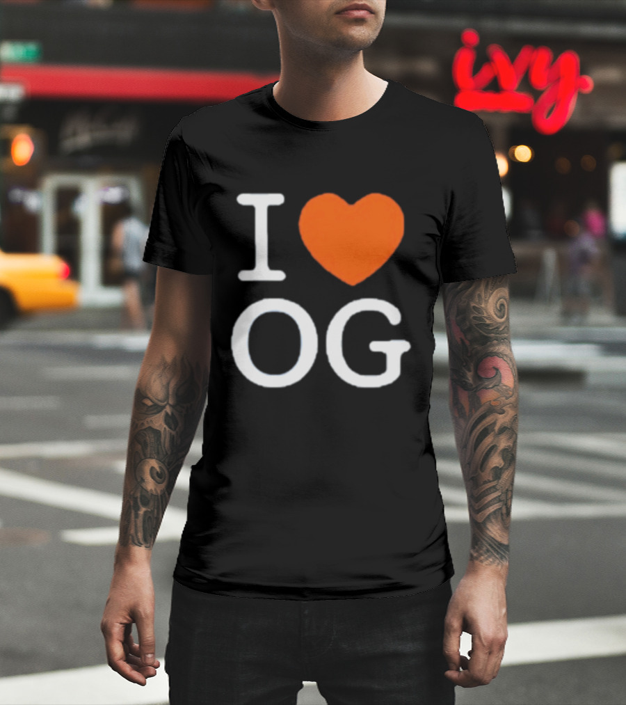 I Love OG Anunoby Orange Heart Knicks T-Shirt