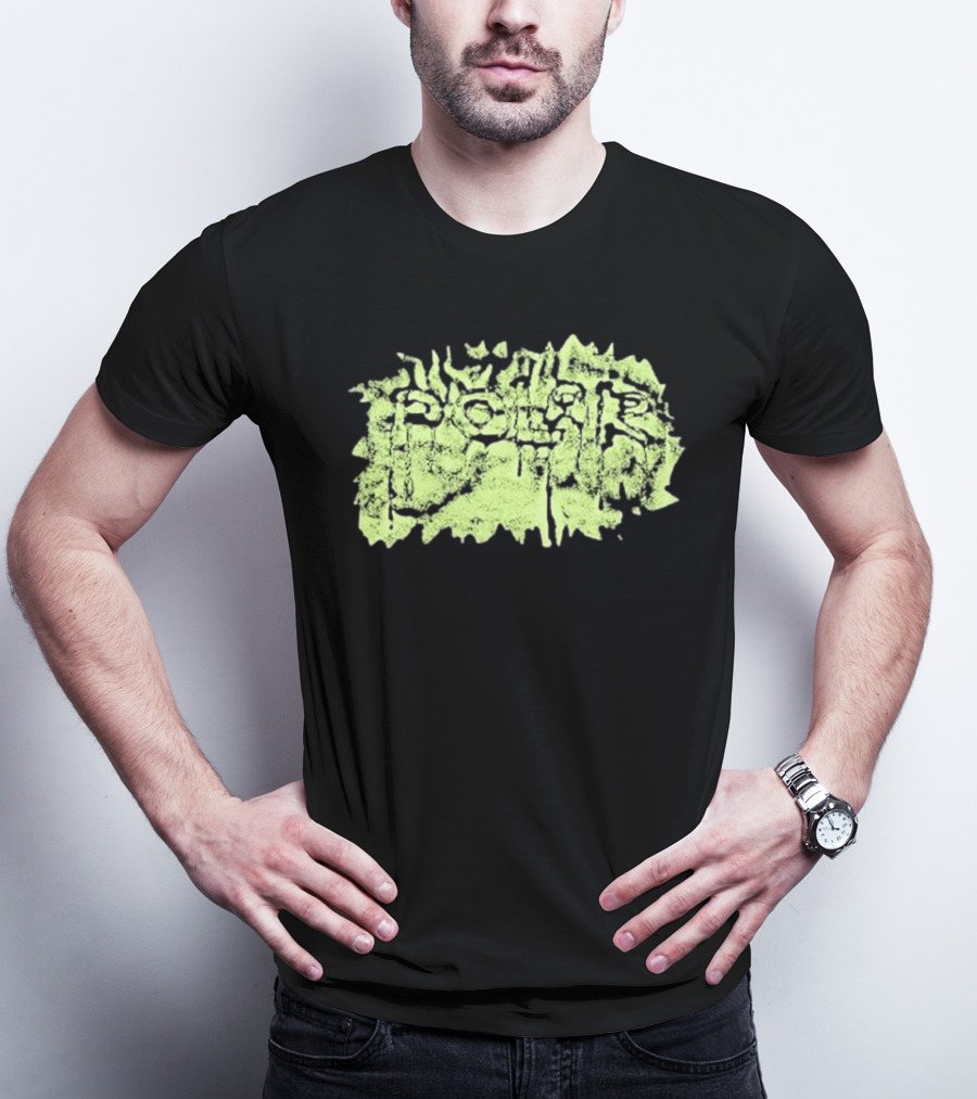 Polar Skate Co Wrinkle Lime Green Distressed T-Shirt