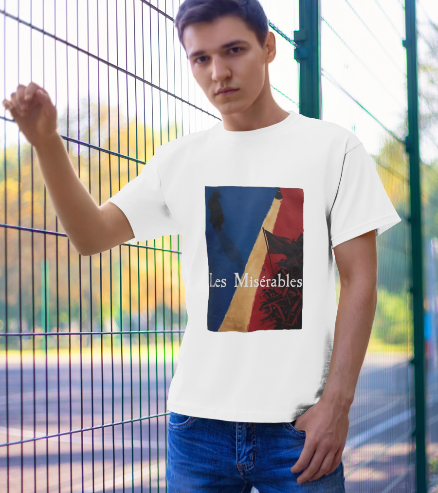 Les Misérables Barricade Tricolor Shadow And Flag Scenery T-Shirt