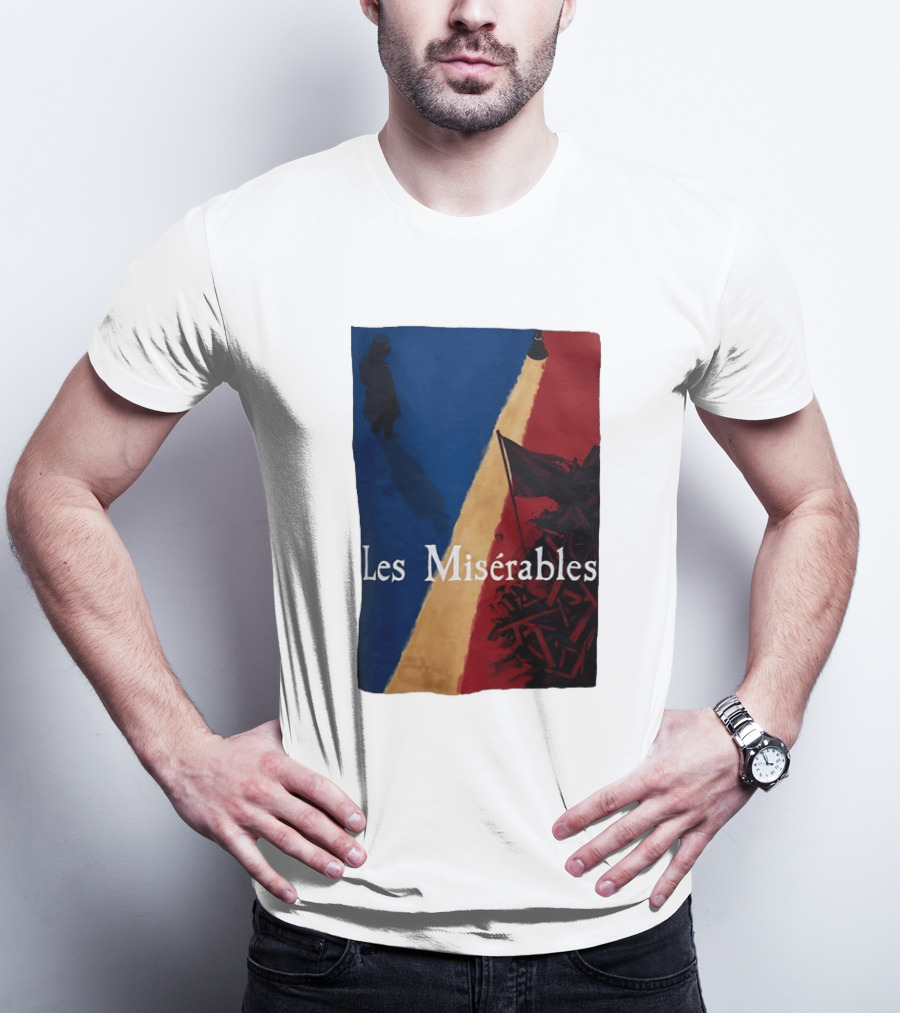Les Misérables Barricade Tricolor Shadow And Flag Scenery T-Shirt