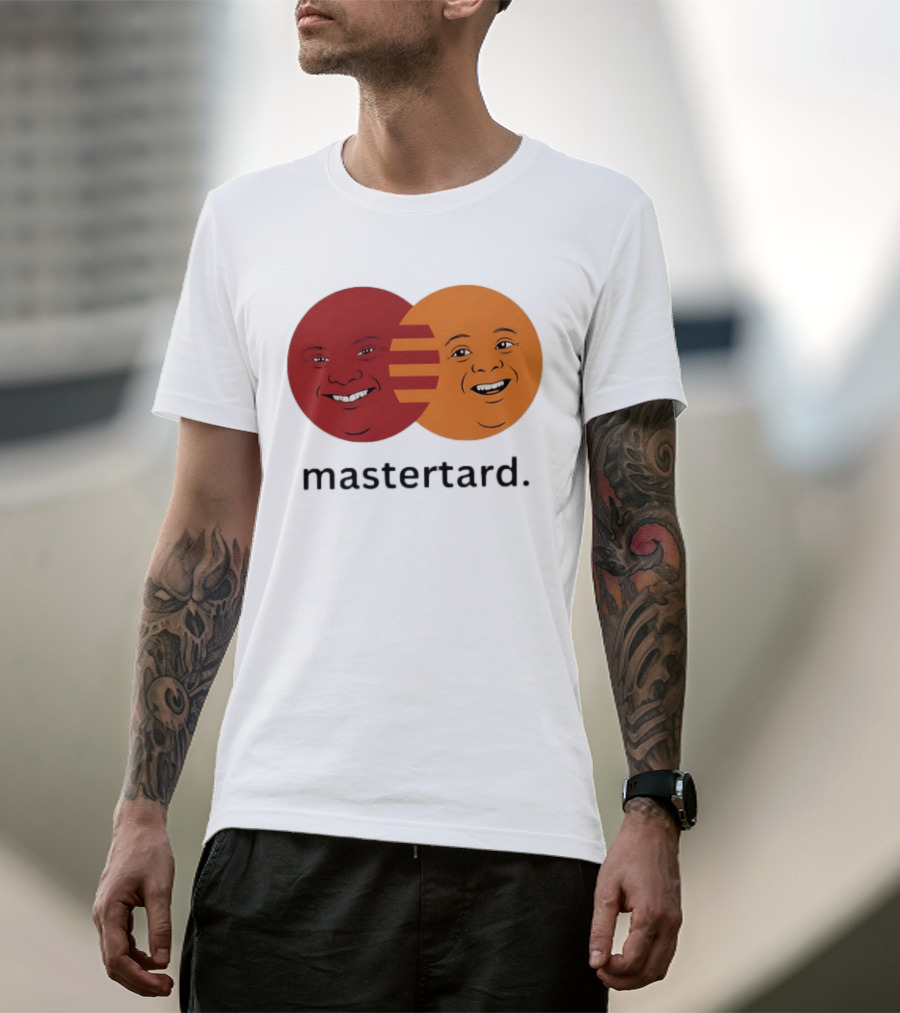 Mastertard Meme Funny Smile Parody Circles T-Shirt