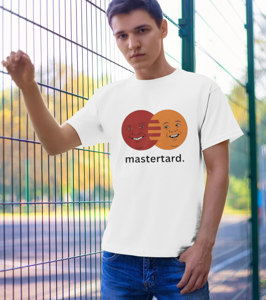 Mastertard Meme Funny Smile Parody Circles T-Shirt