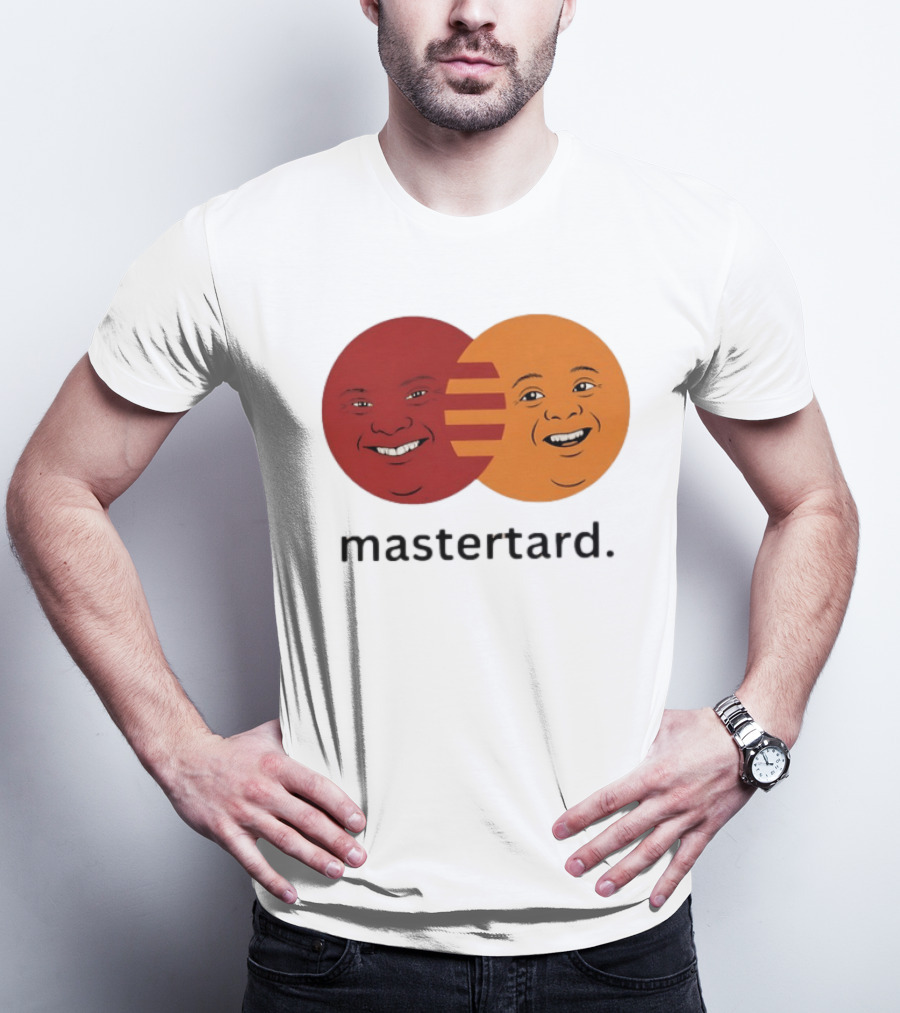 Mastertard Meme Funny Smile Parody Circles T-Shirt