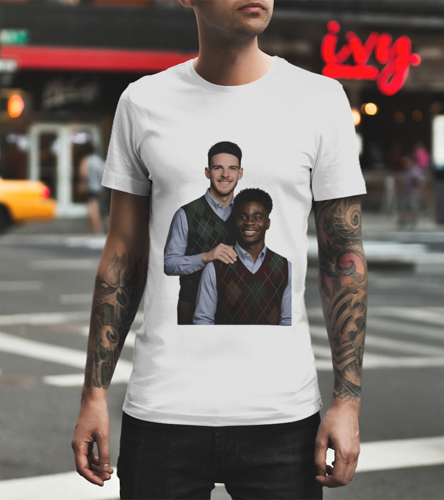 Saka Declan Rice Step Brother Arsenal FC Football Duo T-Shirt