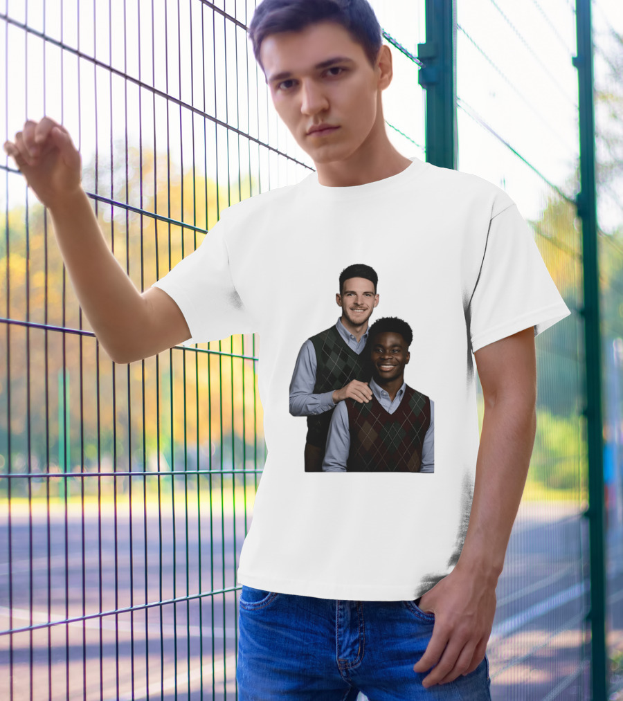 Saka Declan Rice Step Brother Arsenal FC Football Duo T-Shirt