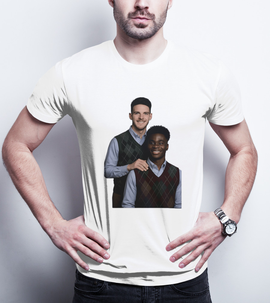 Saka Declan Rice Step Brother Arsenal FC Football Duo T-Shirt