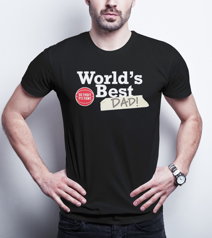 Detroit Pistons World's Best Dad 2026 T-Shirt