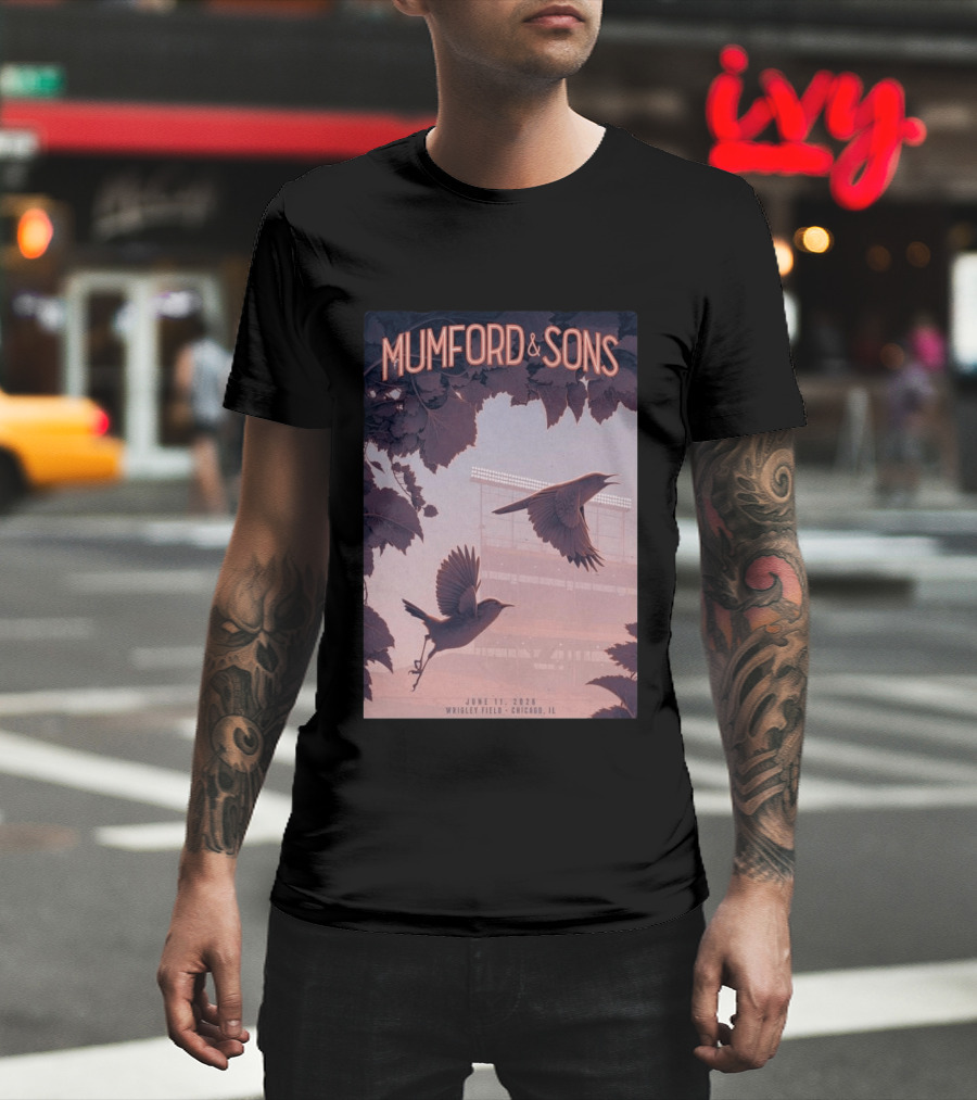 Mumford And Sons Wrigley Field Chicago June 11 2026 T-Shirt