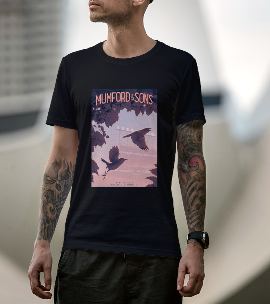Mumford And Sons Wrigley Field Chicago June 11 2026 T-Shirt