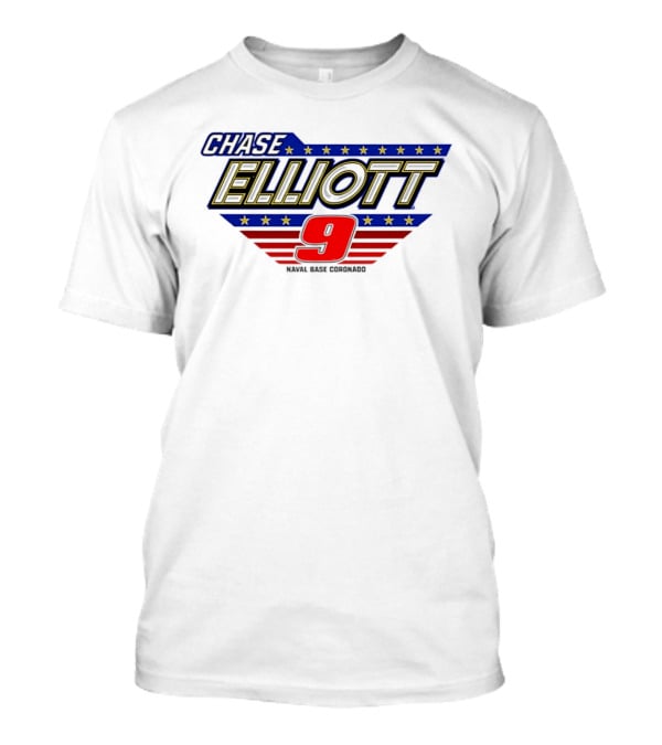 Chase Elliott 9 NAPA NASCAR Stars And Stripes San Diego T-Shirt