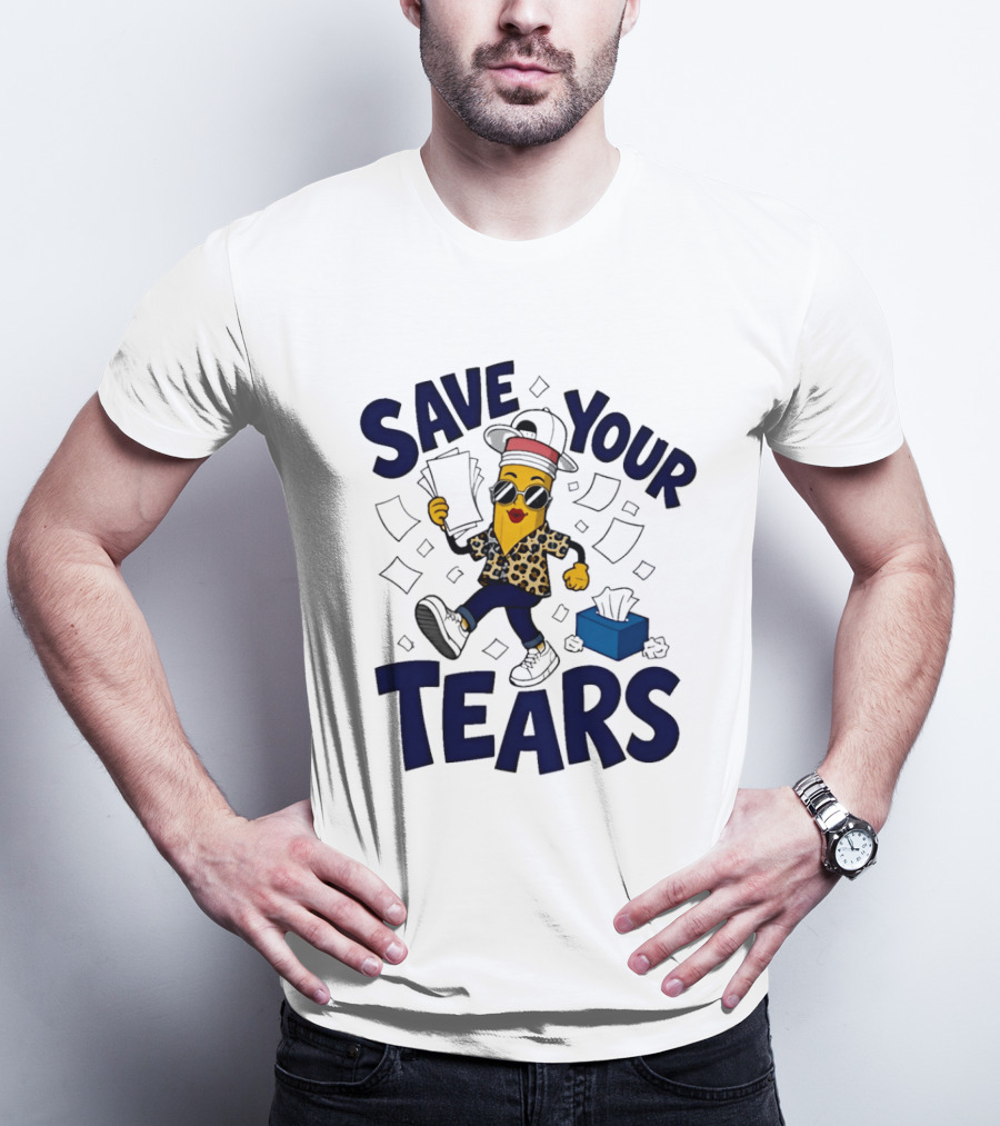 Cleveland Guardians MLB Hot Dog Save Your Tears 2026 Emoji T-Shirt