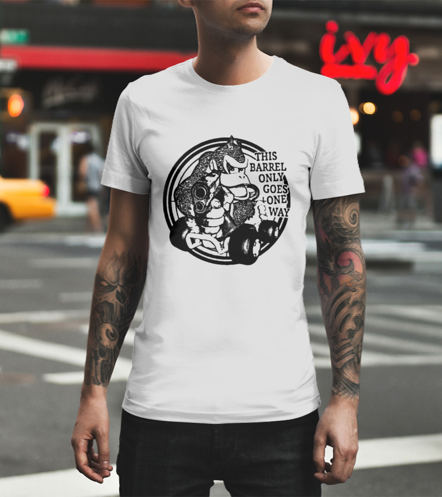 Donkey Kong Country This Barrel Only Goes One Way T-Shirt