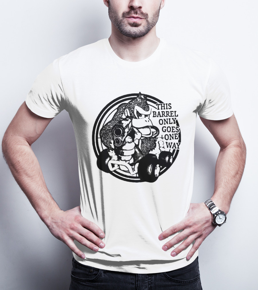 Donkey Kong Country This Barrel Only Goes One Way T-Shirt