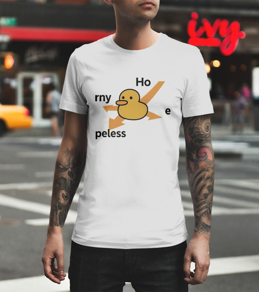 Ho Rny Peless Duck Corner Direction Arrows T-Shirt