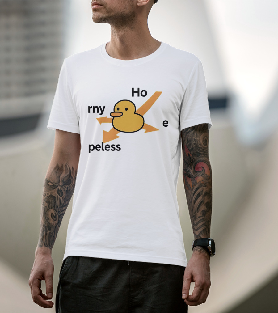 Ho Rny Peless Duck Corner Direction Arrows T-Shirt
