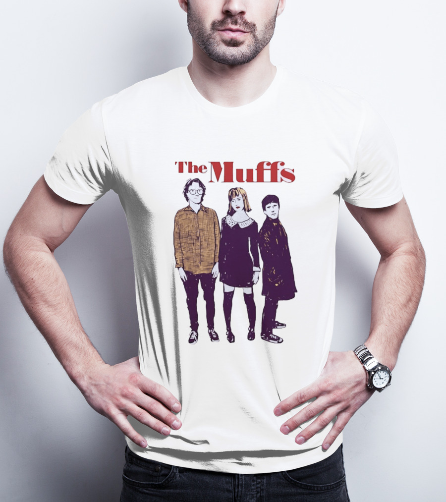 The Muffs Indie Rock Trio Illustrated Concert T-Shirt