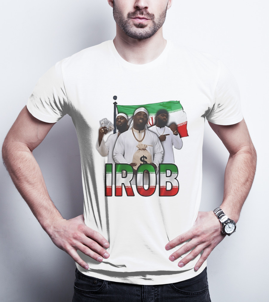 Irob Iran Flag Money Bag Trio T-Shirt