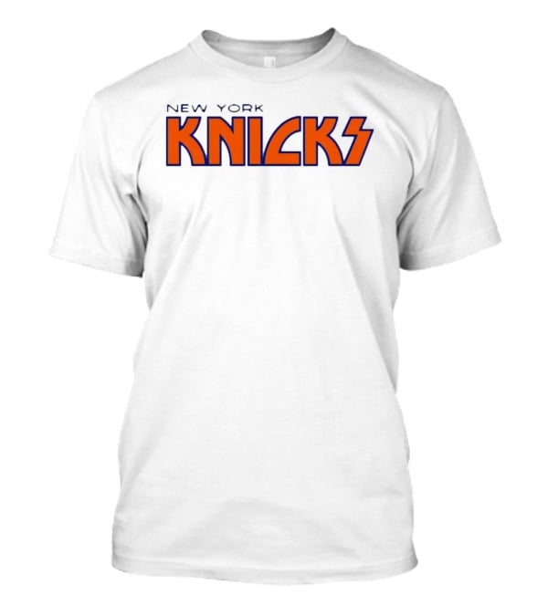 New York Knicks Kiss NBA Team Branding T-Shirt