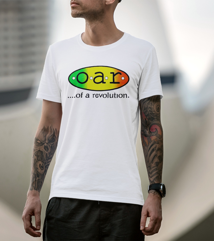 OAR Of A Revolution Gradient Oval Colorful T-Shirt