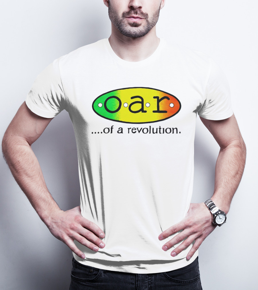 OAR Of A Revolution Gradient Oval Colorful T-Shirt