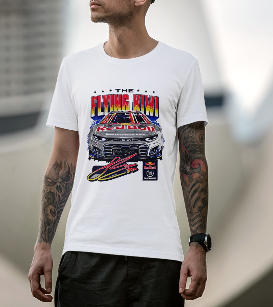 The Flying Kiwi Red Bull WeatherTech No 97 Trackhouse Racing T-Shirt