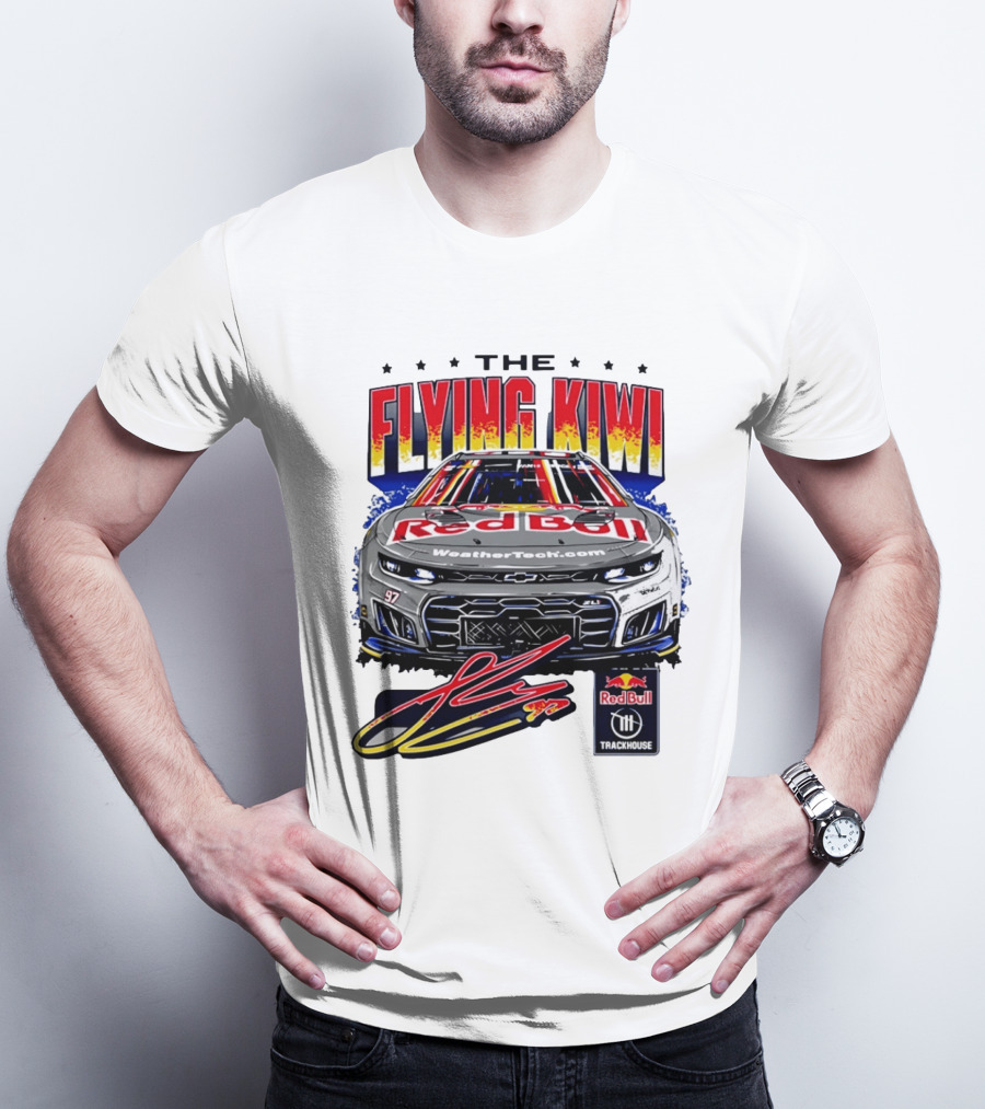 The Flying Kiwi Red Bull WeatherTech No 97 Trackhouse Racing T-Shirt