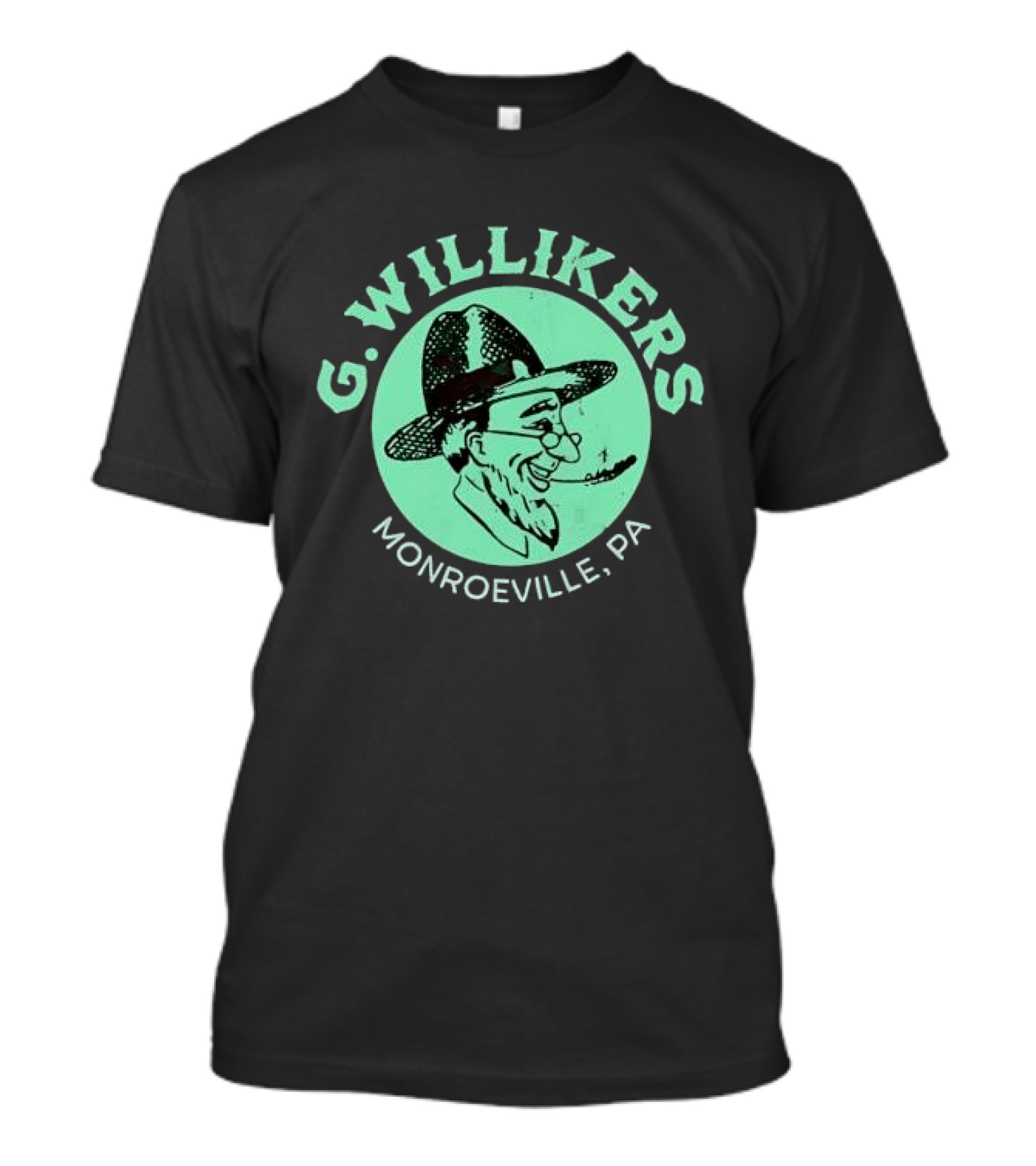 G. Willikers Monroeville PA Vintage Character Pipe Hat T-Shirt