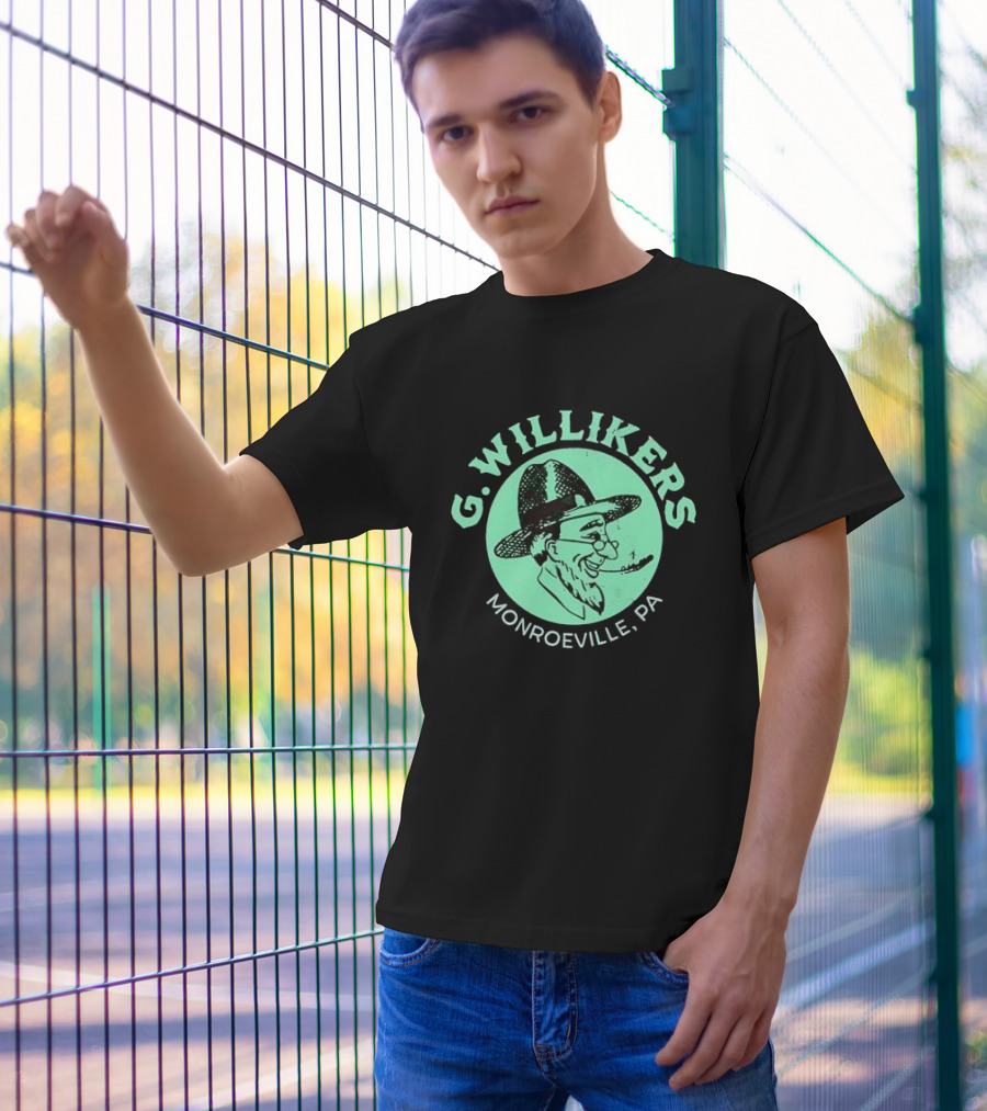G. Willikers Monroeville PA Vintage Character Pipe Hat T-Shirt