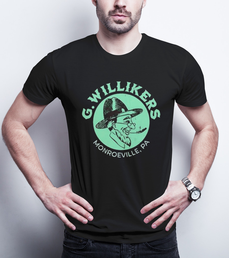 G. Willikers Monroeville PA Vintage Character Pipe Hat T-Shirt