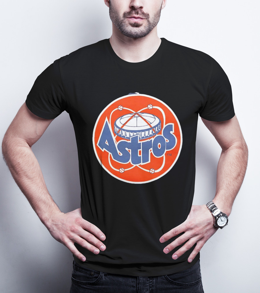 Houston Astros Vintage Astrodome Baseball T-Shirt