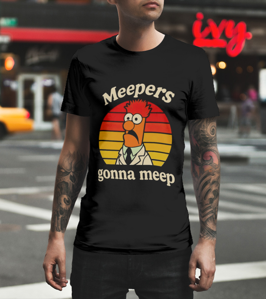 Meepers Gonna Meep Retro Vintage Style With Cartoon T-Shirt