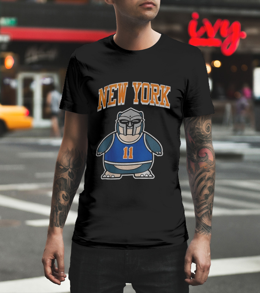 New York Knicks MF Doom Jalen Brunson #11 NBA Basketball 2026 T-Shirt