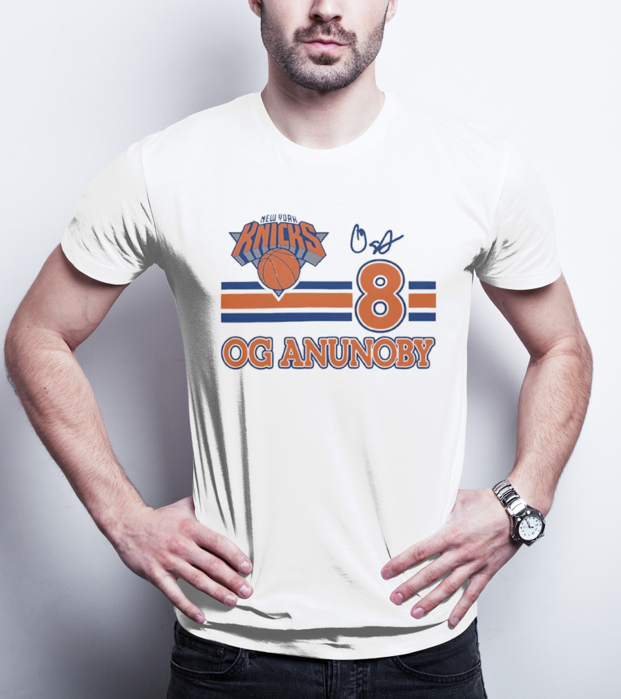 Knicks Basketball OG Anunoby 8 Signature T-Shirt