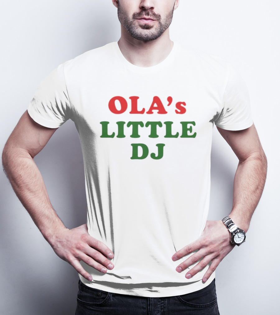 Ola's Little DJ Retro Music Lover T-Shirt
