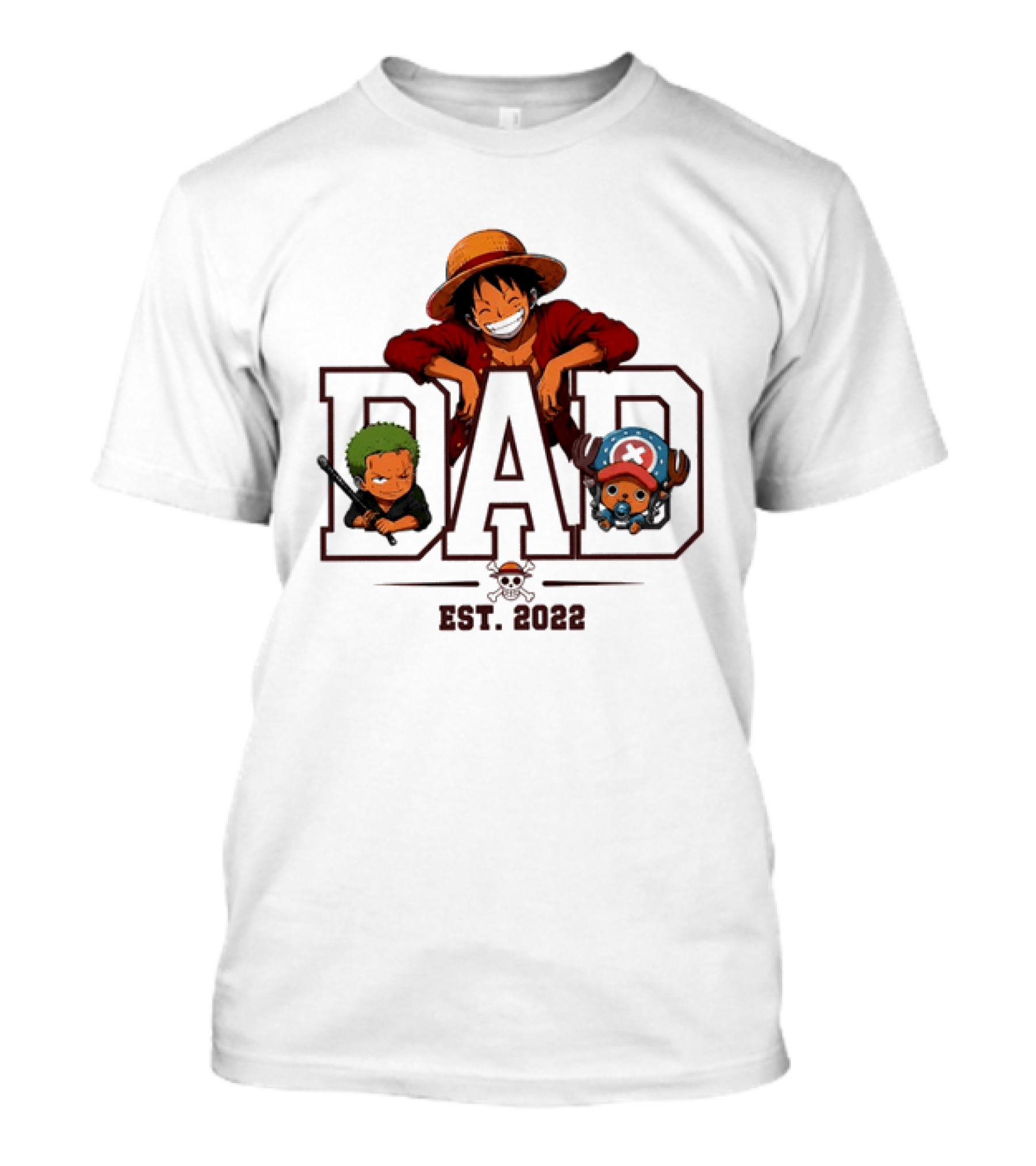 One Piece Luffy Dad Personalized Gift Father's Day 2023 T-Shirt