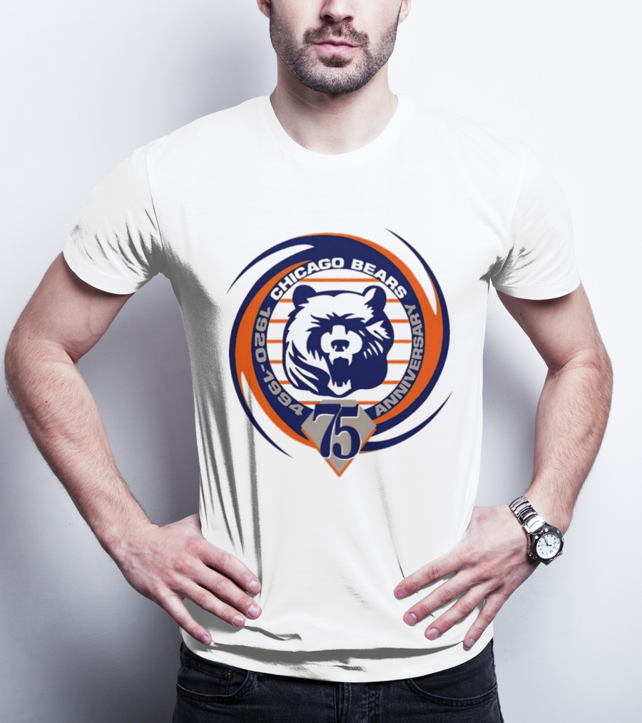 Chicago Bears 75th Anniversary 1920 1994 T-Shirt