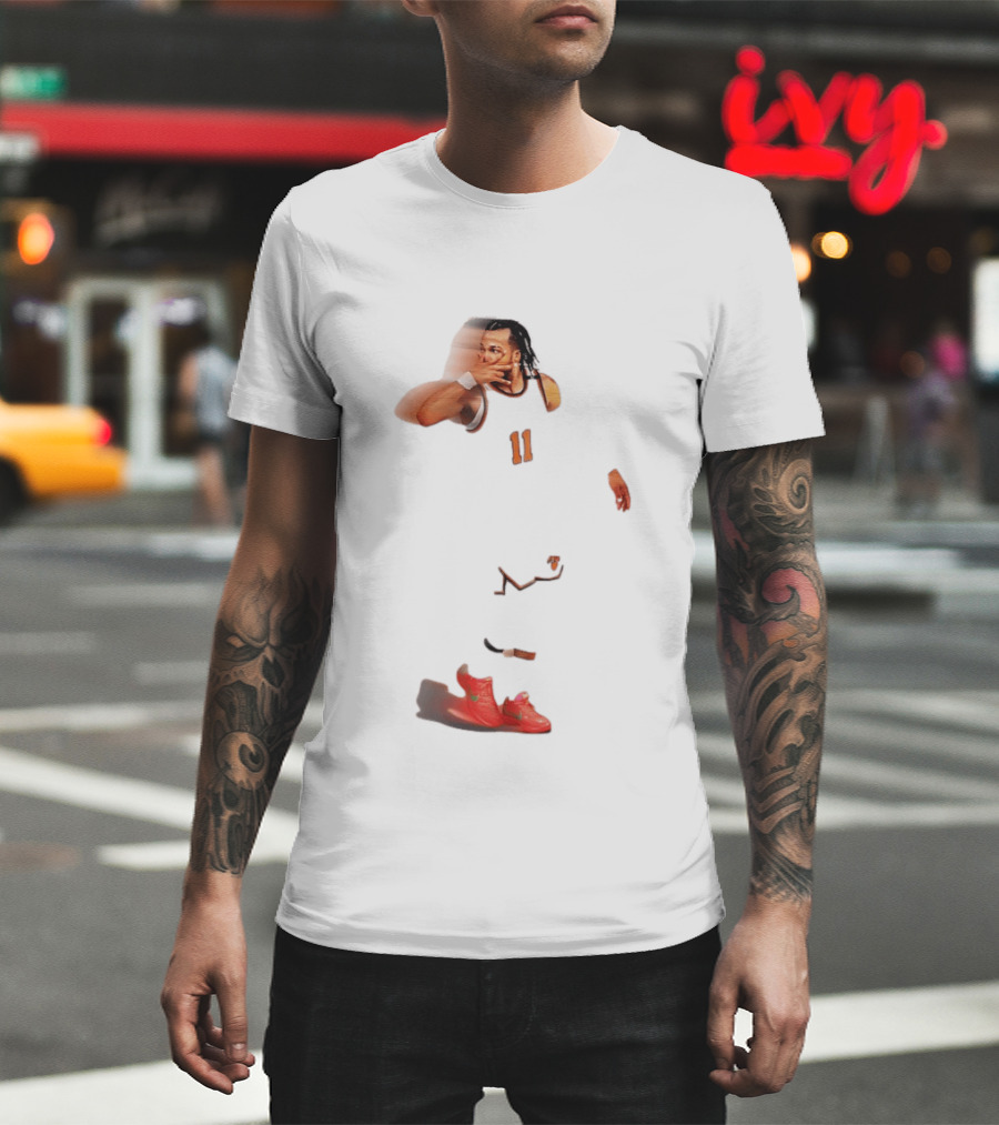 Jalen Brunson New York Knicks NBA Player Unique Distorted T-Shirt