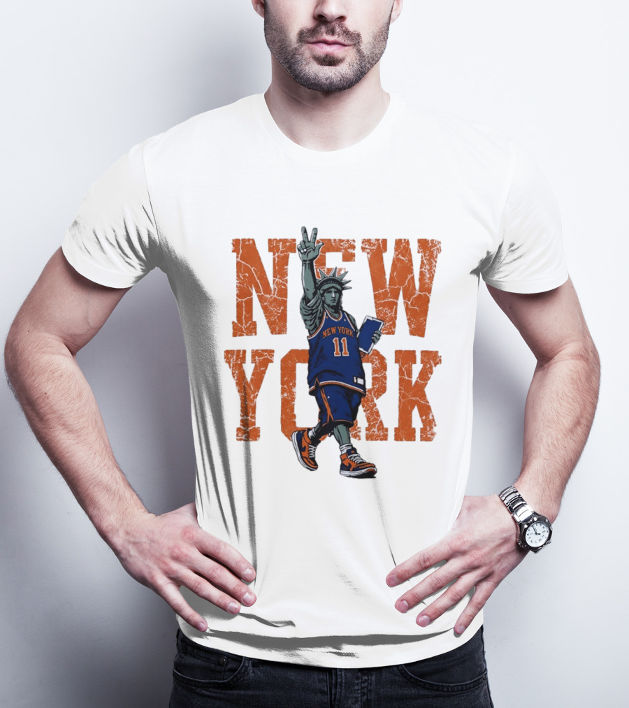 Jalen Brunson New York Knicks NBA Liberty 11 T-Shirt