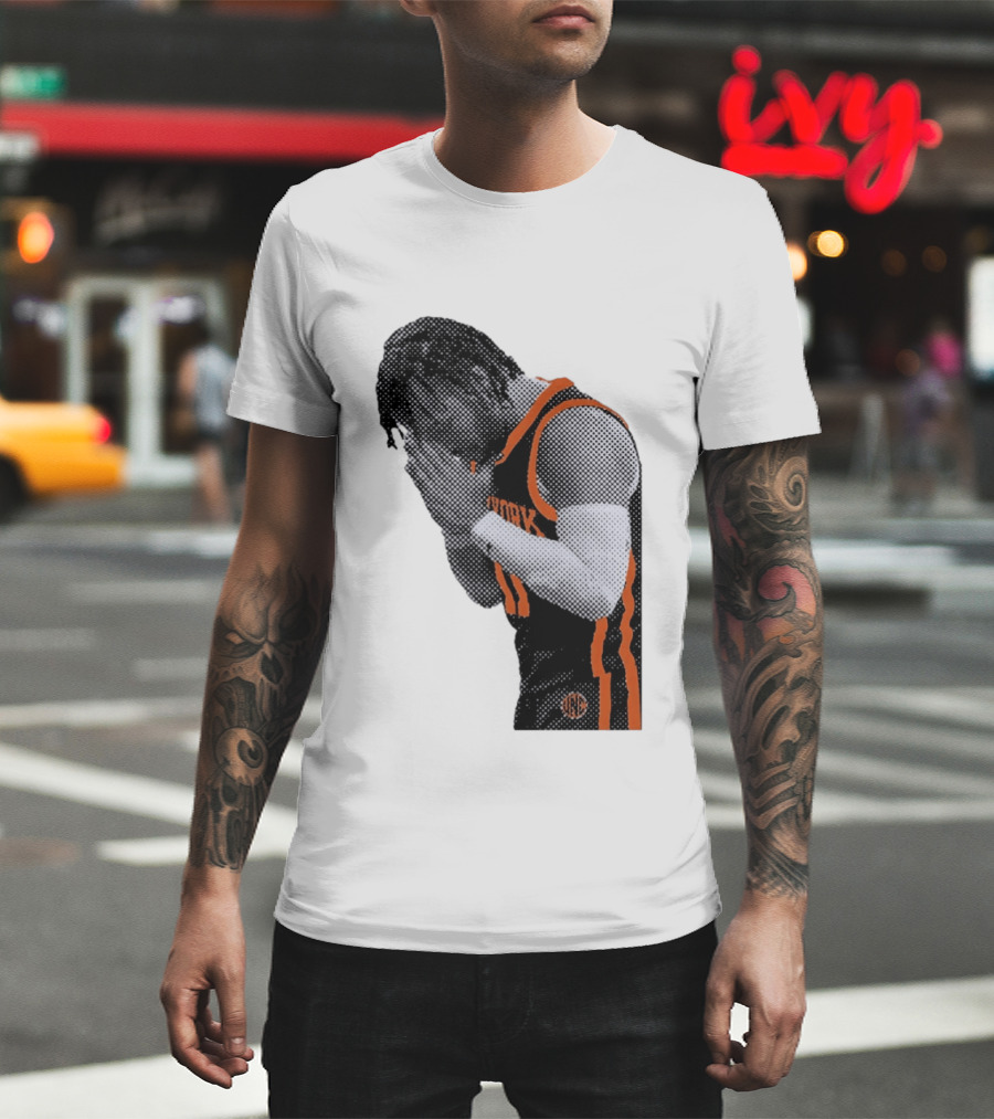 New York Knicks Jalen Brunson NBA Jersey Player Focus T-Shirt