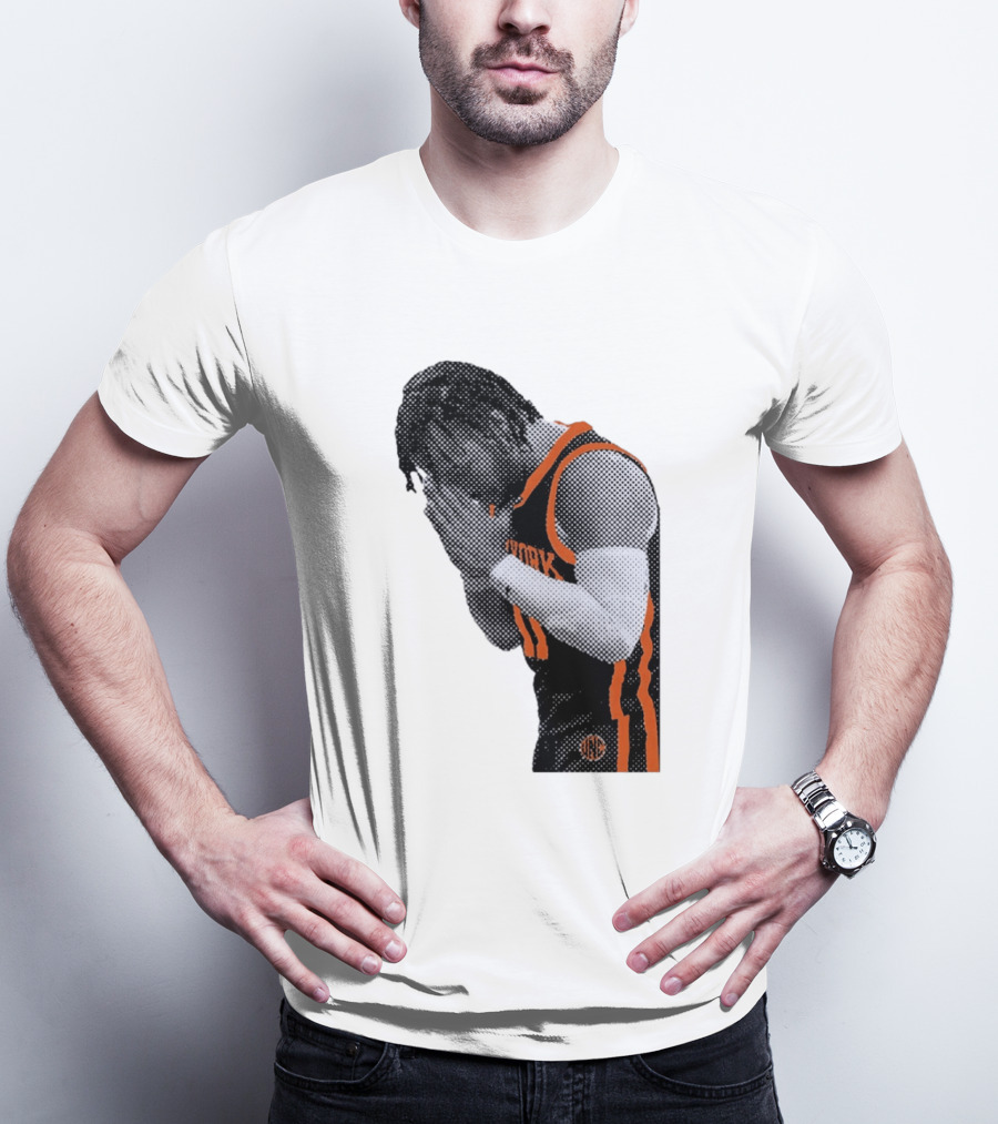 New York Knicks Jalen Brunson NBA Jersey Player Focus T-Shirt